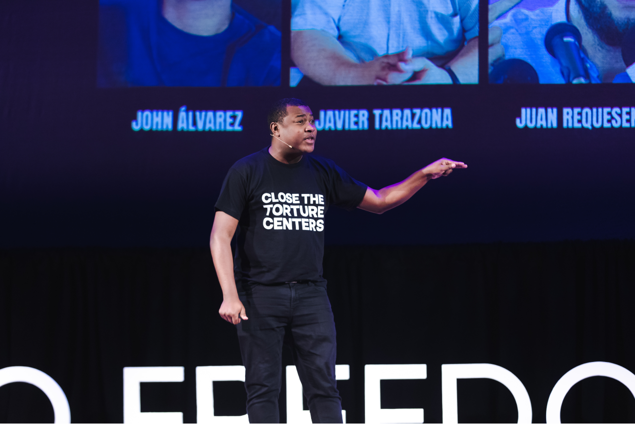 Victor Navarro delivers a powerful speech at OFF New York - Oslo ...
